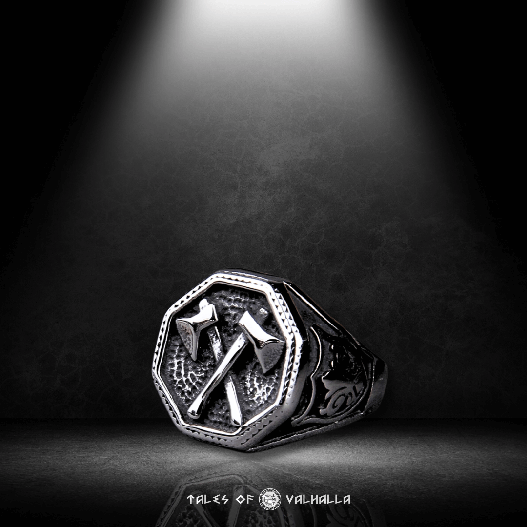 Axe Akimbo Ring - Tales Of Valhalla – Tales of Valhalla