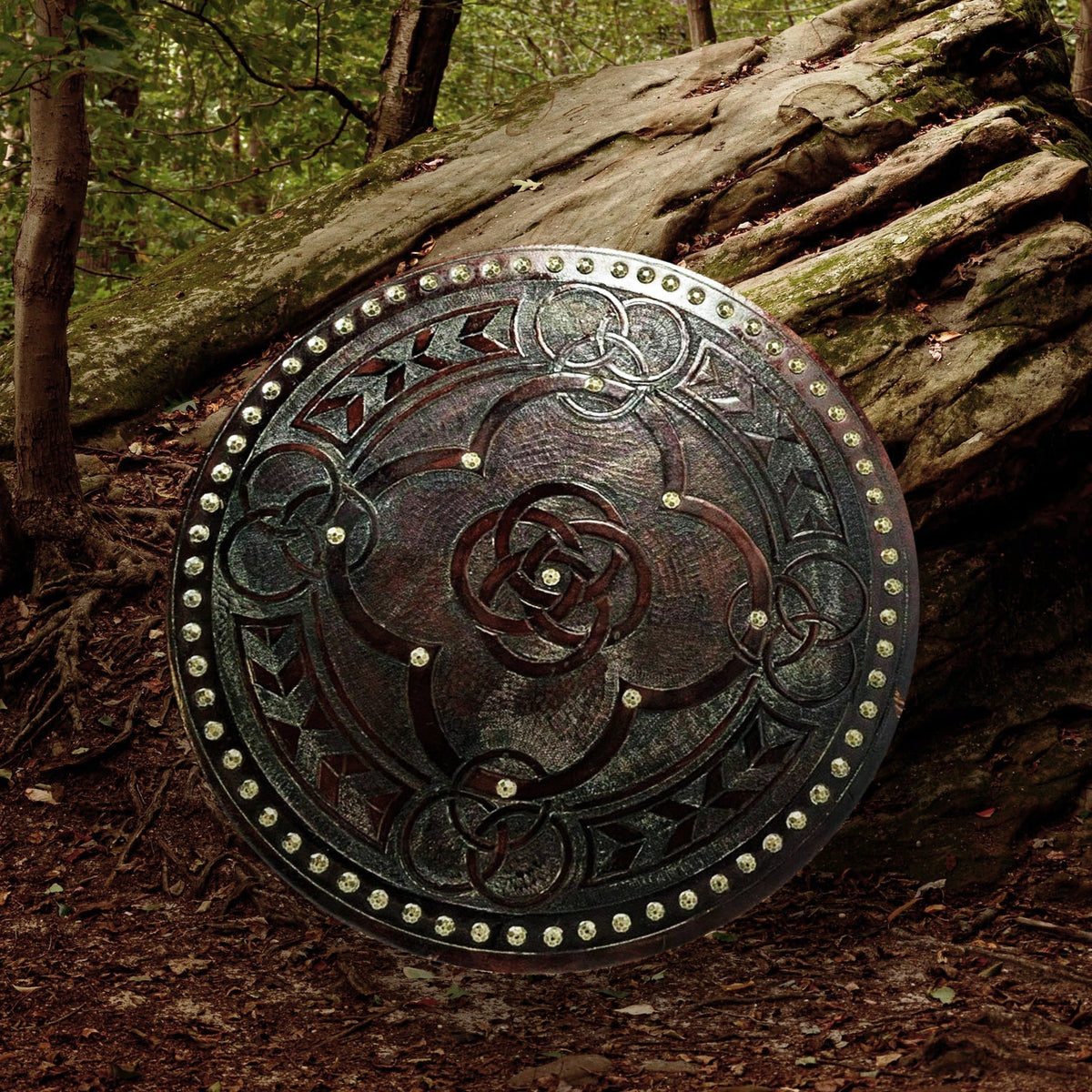 Celtic Scottish Fold Shield | Hand-Carved Celtic Five Fold Symbol ...