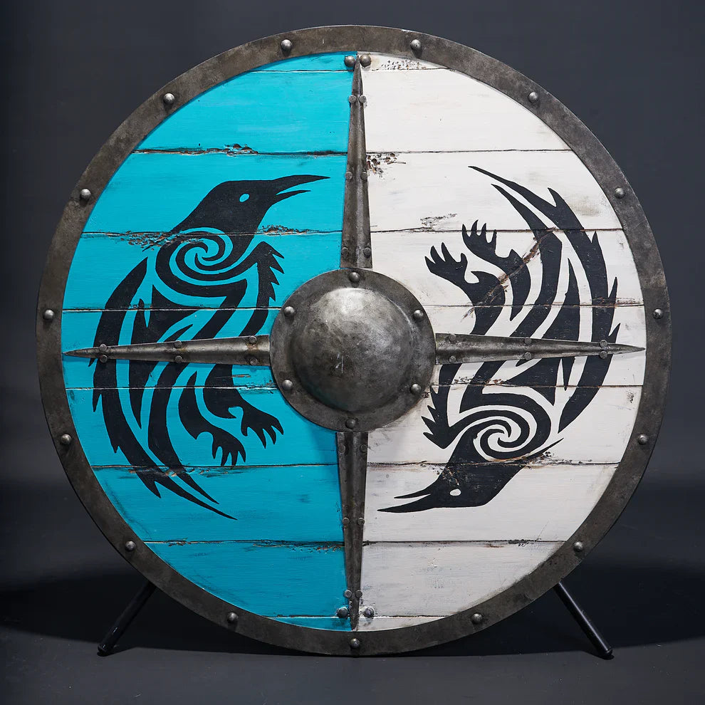 Eivor Raven Shield | Authentic Viking Round Shield | Tales of Valhalla