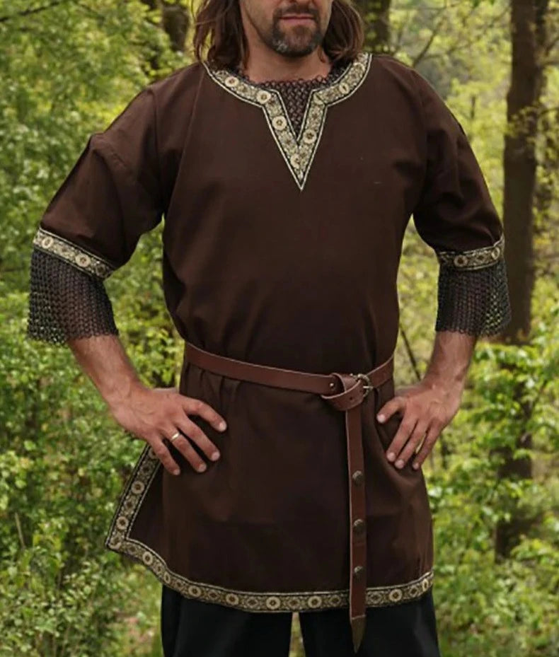 Medieval Knight Warrior Green Tunic Costume - Tales of Valhalla