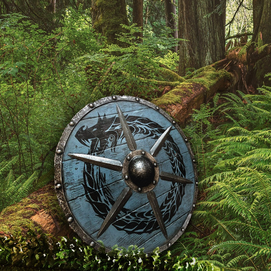 Ouroboros Shield | Handcrafted Viking Shield with Midgard Serpent ...