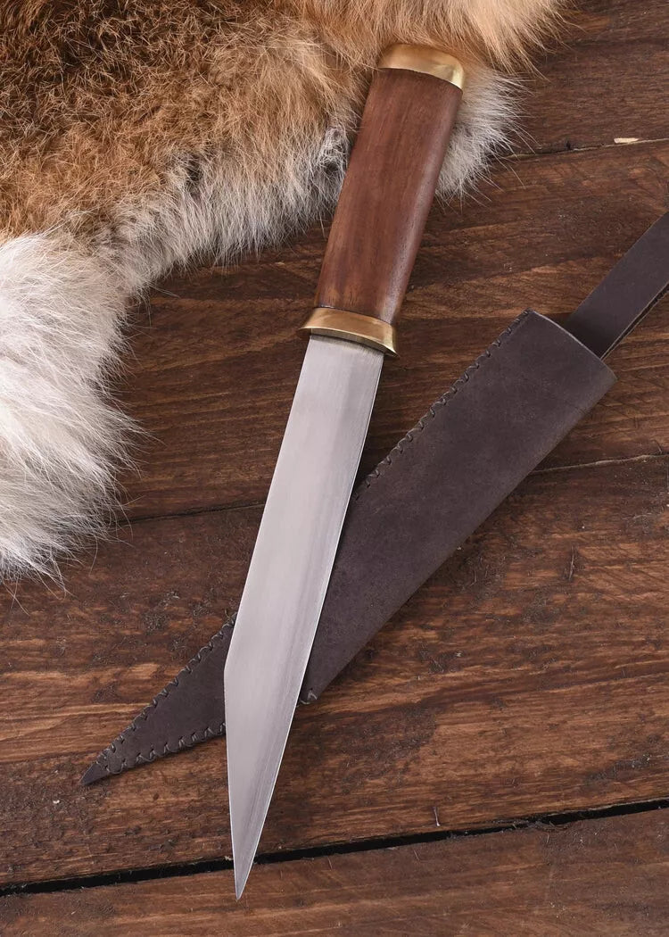 Skal Full Tang Viking Seax Knife – Hand-Forged Carbon Steel Hunting ...